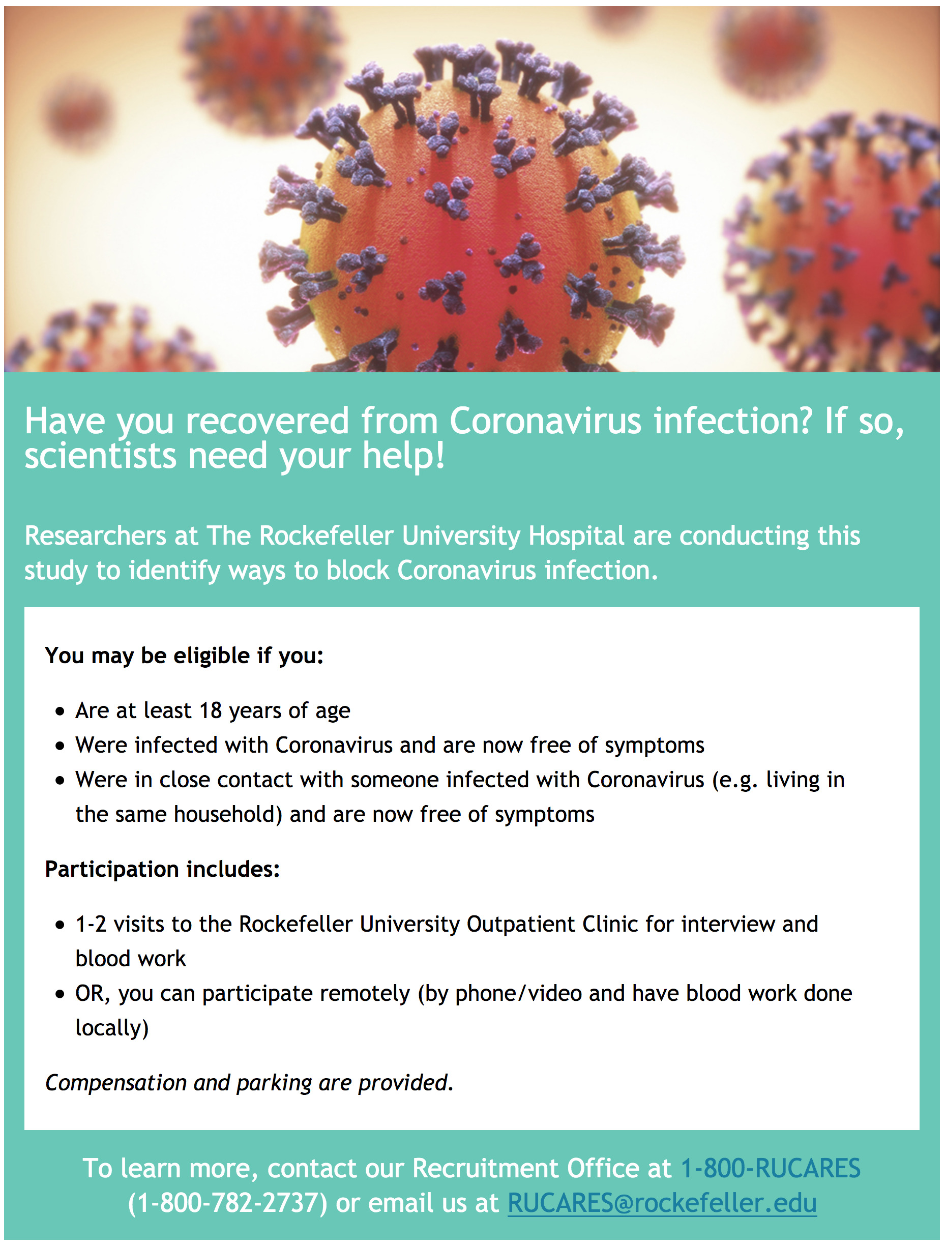 Have you recovered from coronavirus? You can help save lives! – Markus ...